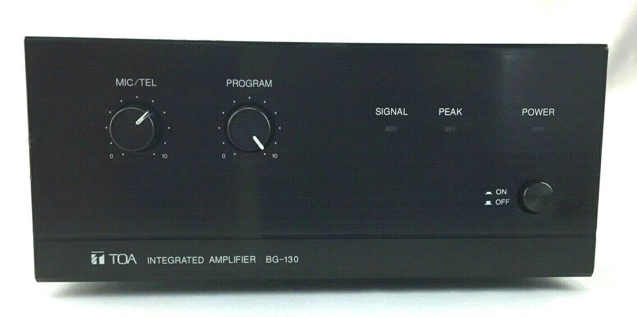 TOA BG-130 Integrated 30W 3-Channel Mixer/Amplifier Support 70V & 4 oh — Online Camera Systems