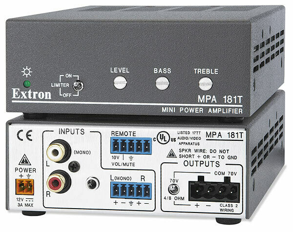Extron Versa Tools MPA 181T - Mini Power Amp Amplifier with Power Adap ...