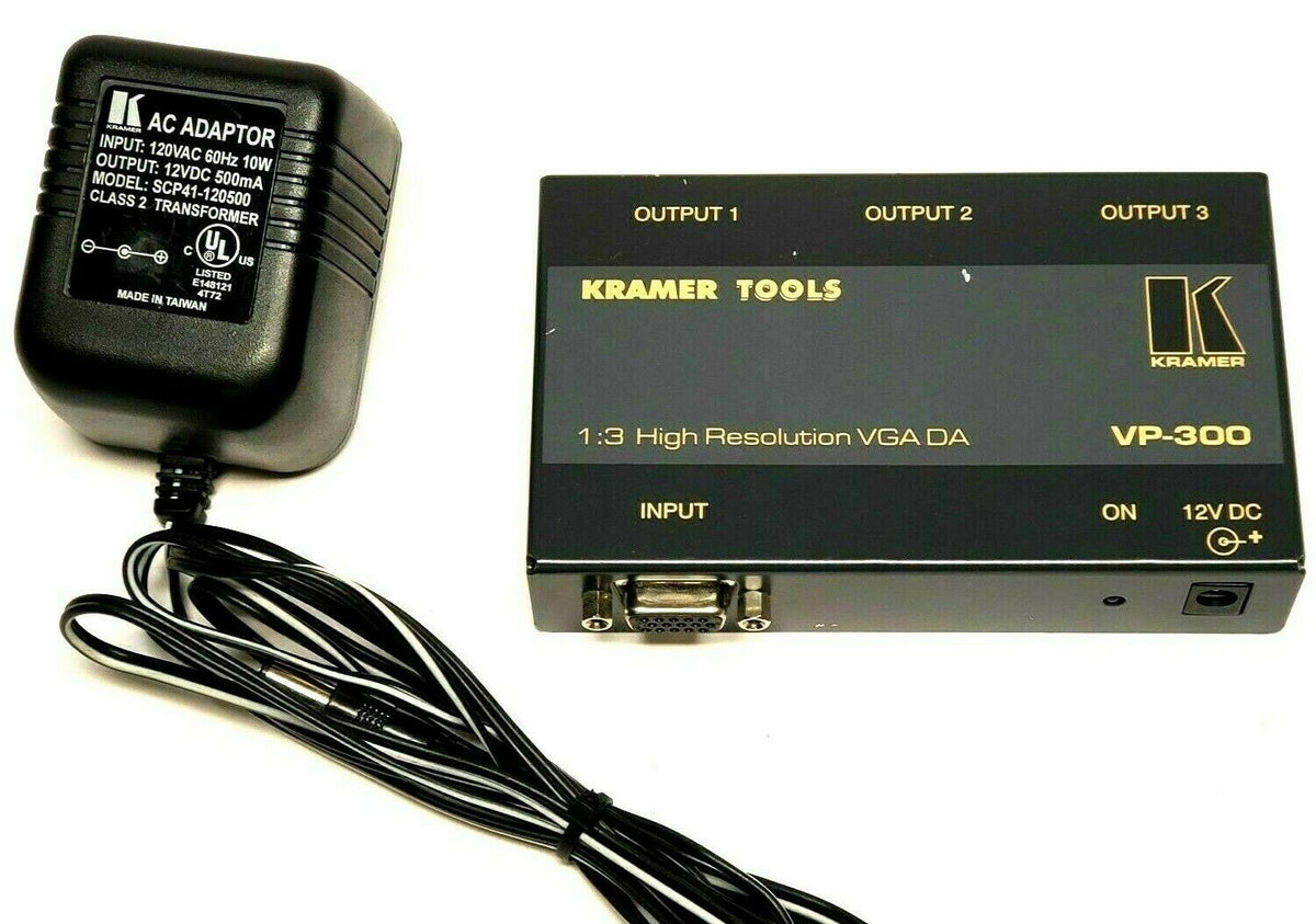 KRAMER TOOLS VP-300 1:3 HIGH RESOLUTION VGA DA AA909 — Online Camera ...