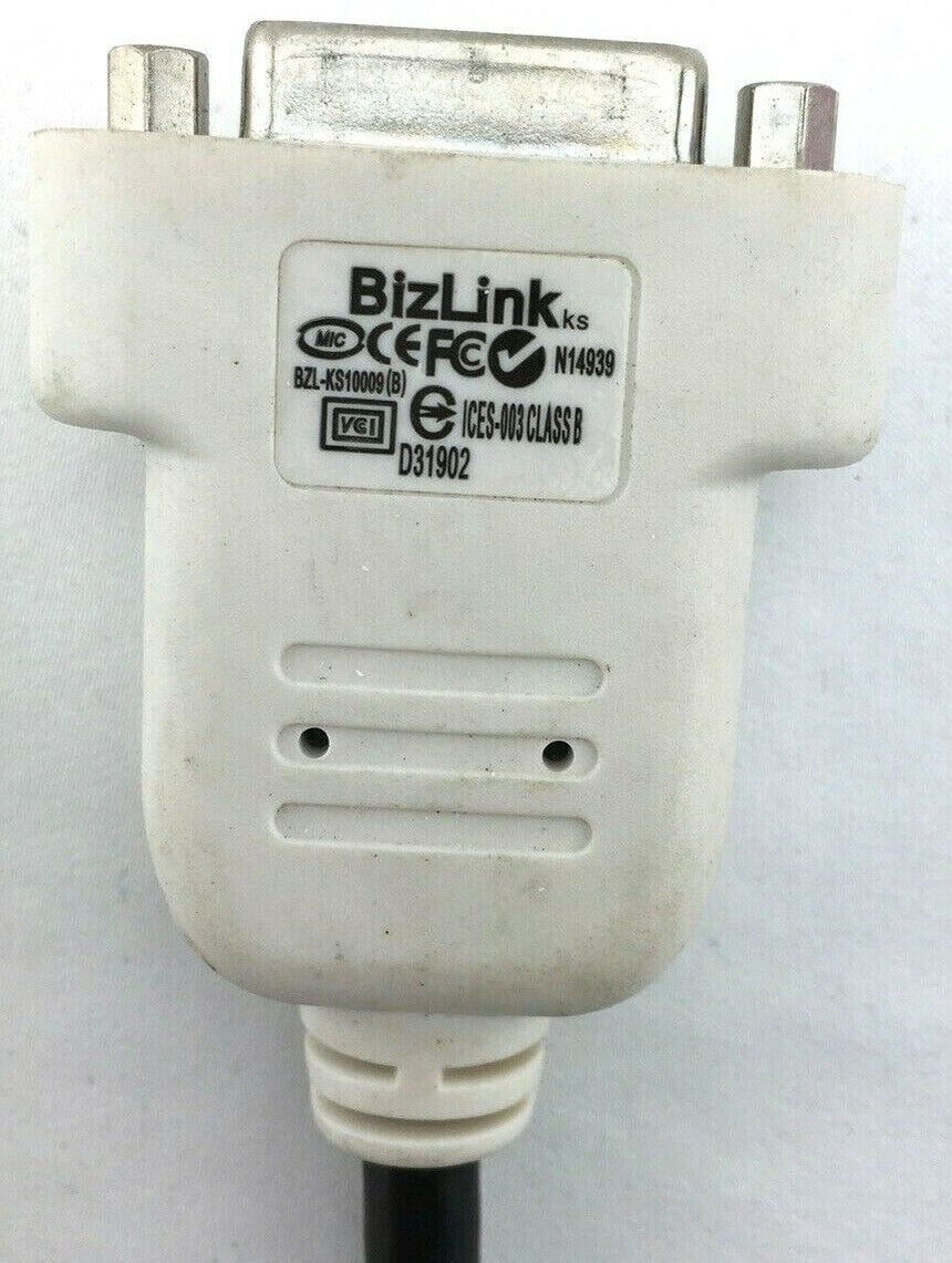 Bizlink 023NVR DisplayPort Male to DVI-D Dual Link Female Adapter ...