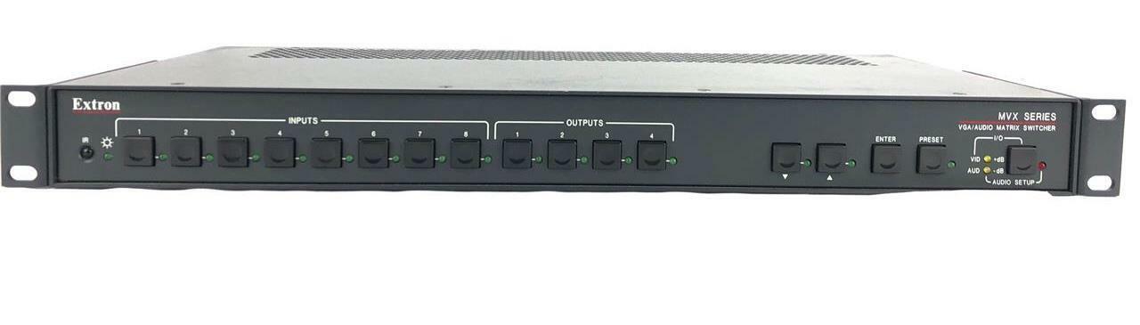 Extron MVX 84 VGA-A 8x4 VGA and Stereo Audio Matrix Rackmount Switcher ...