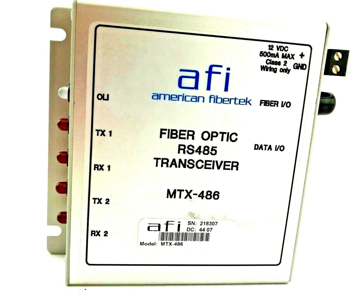 American Fibertek MTX-486 Fiber Optic RS485 Transceiver Panasonic PS D ...