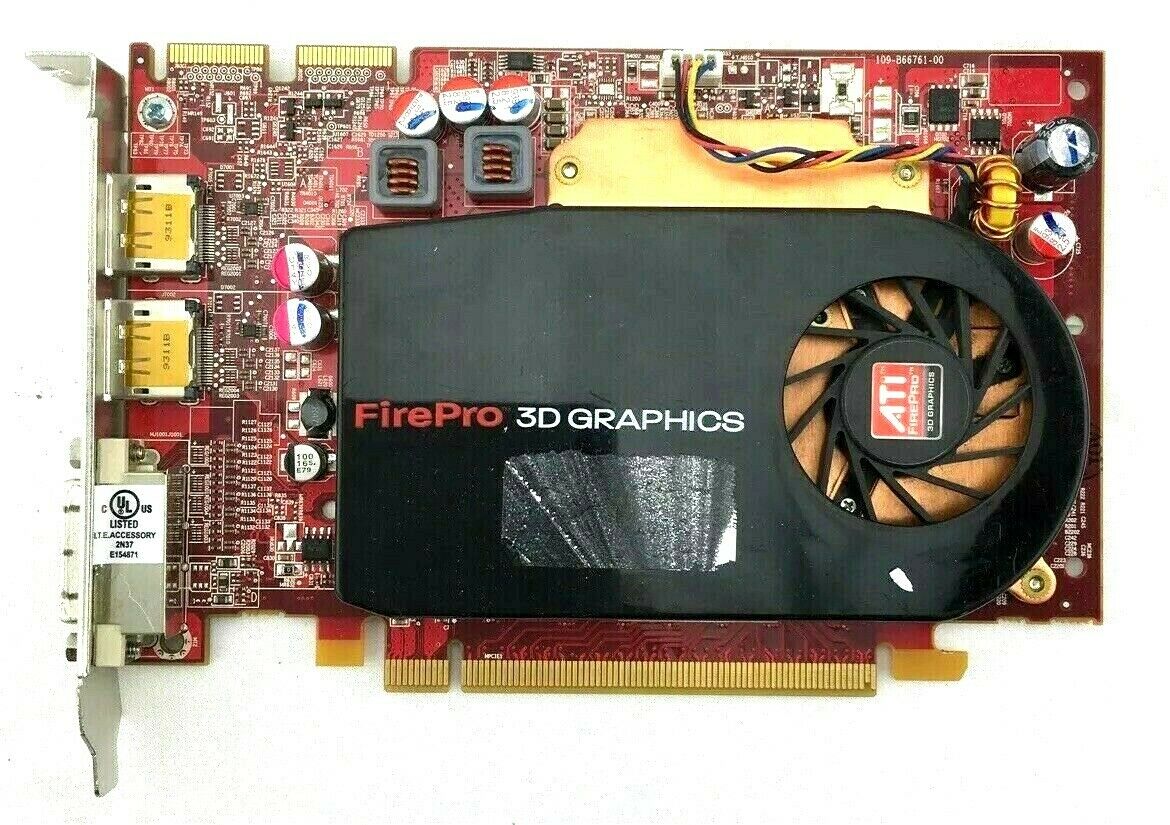 Dell ATI FirePro V5700 G740R 512 MB PCIe x16 Graphics Card Display Por ...