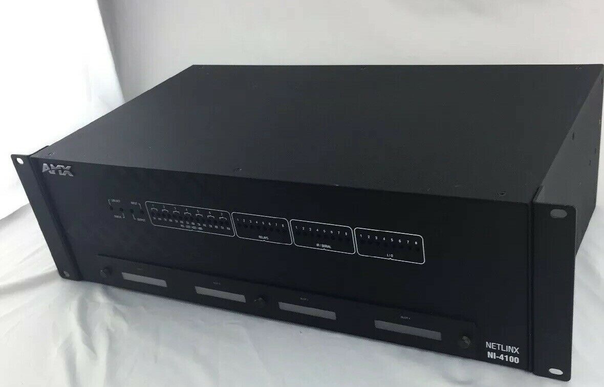 AMX NI-4100 Netlinx 7-Port 4-Slot RS232/485 Central Controller Rack Mo ...