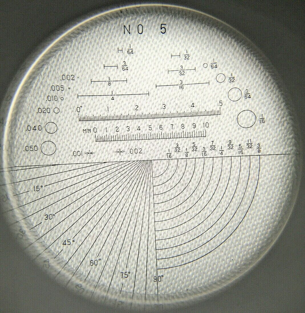SPI Scale Lupe 7X Optical Measuring Magnifier Magnifying Glass NO 5 Le ...