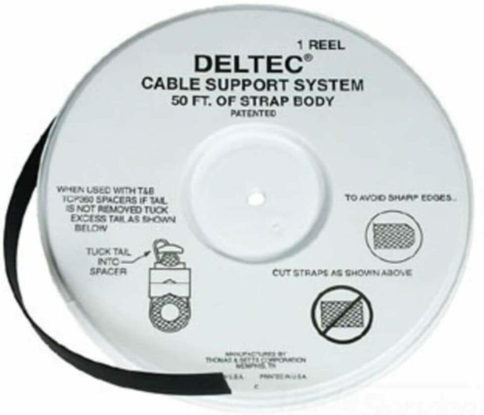 Thomas & Betts Deltec CSS-50R 50 Ft Cable Strap Reel Cable Support Sys ...