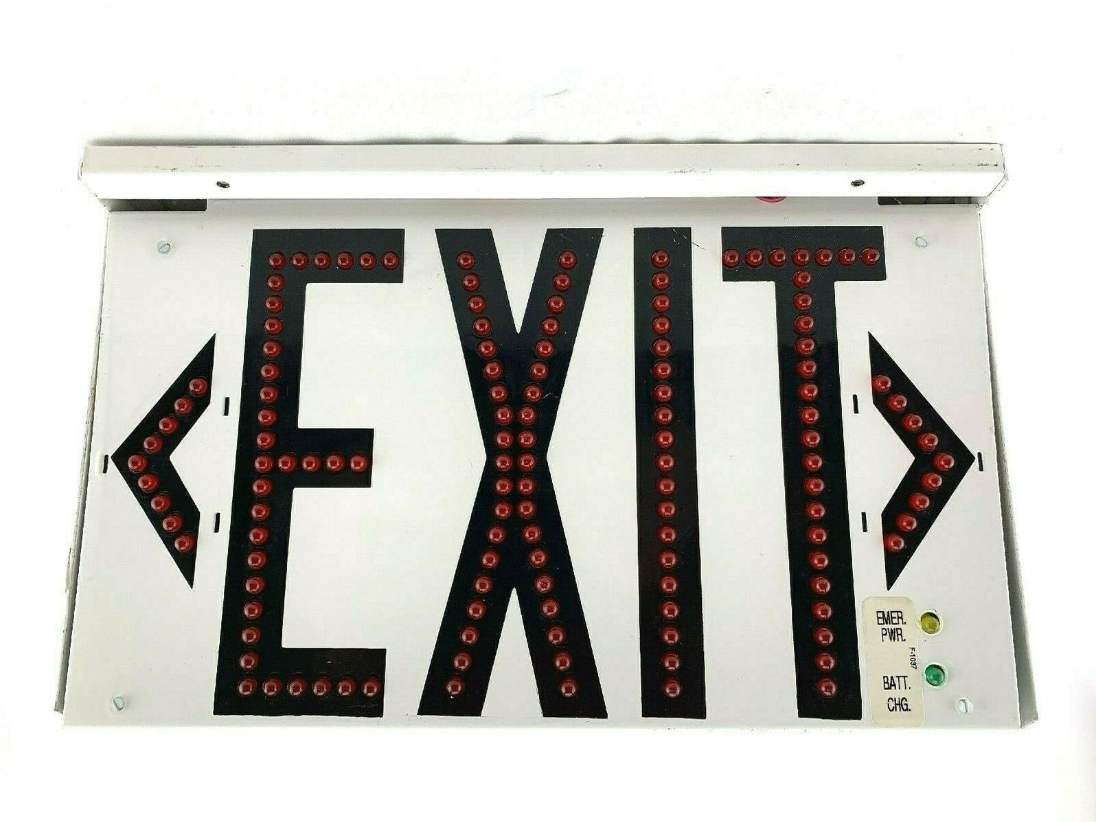 Kenall 6552-277-EL 227V Ceiling Mount Exit Sign Fixture 60Hz No Batter ...