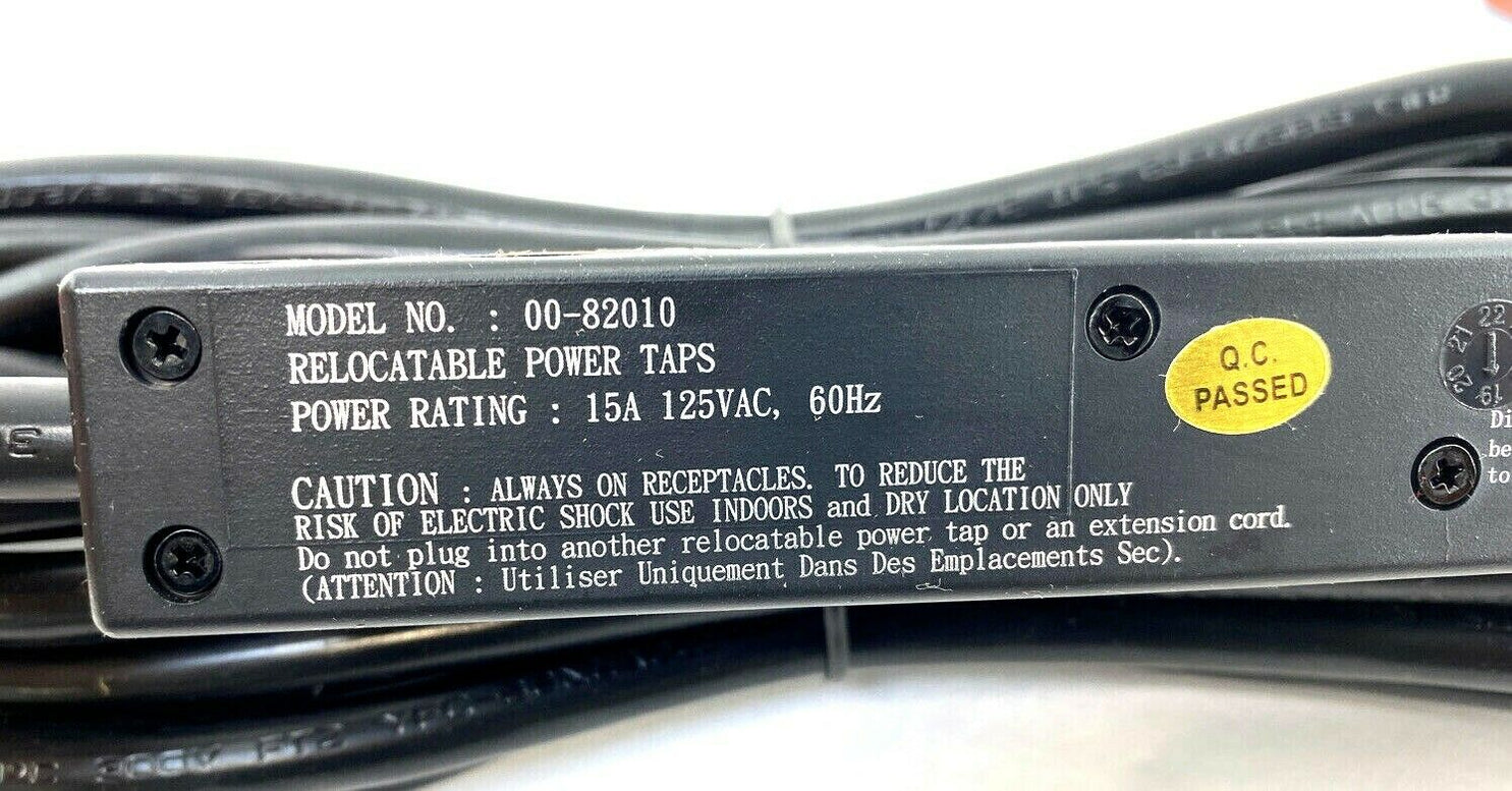 Relocatable Power Taps Power Strip 3-Outlet New W/ Mount Warning Sign ...