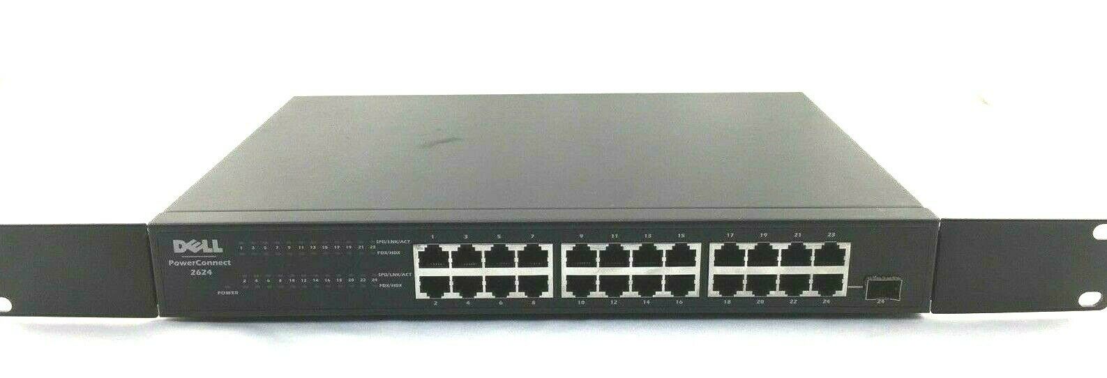 Dell PowerConnect 2624 24-Port Gigabit Ethernet Switch Rack Mount ...