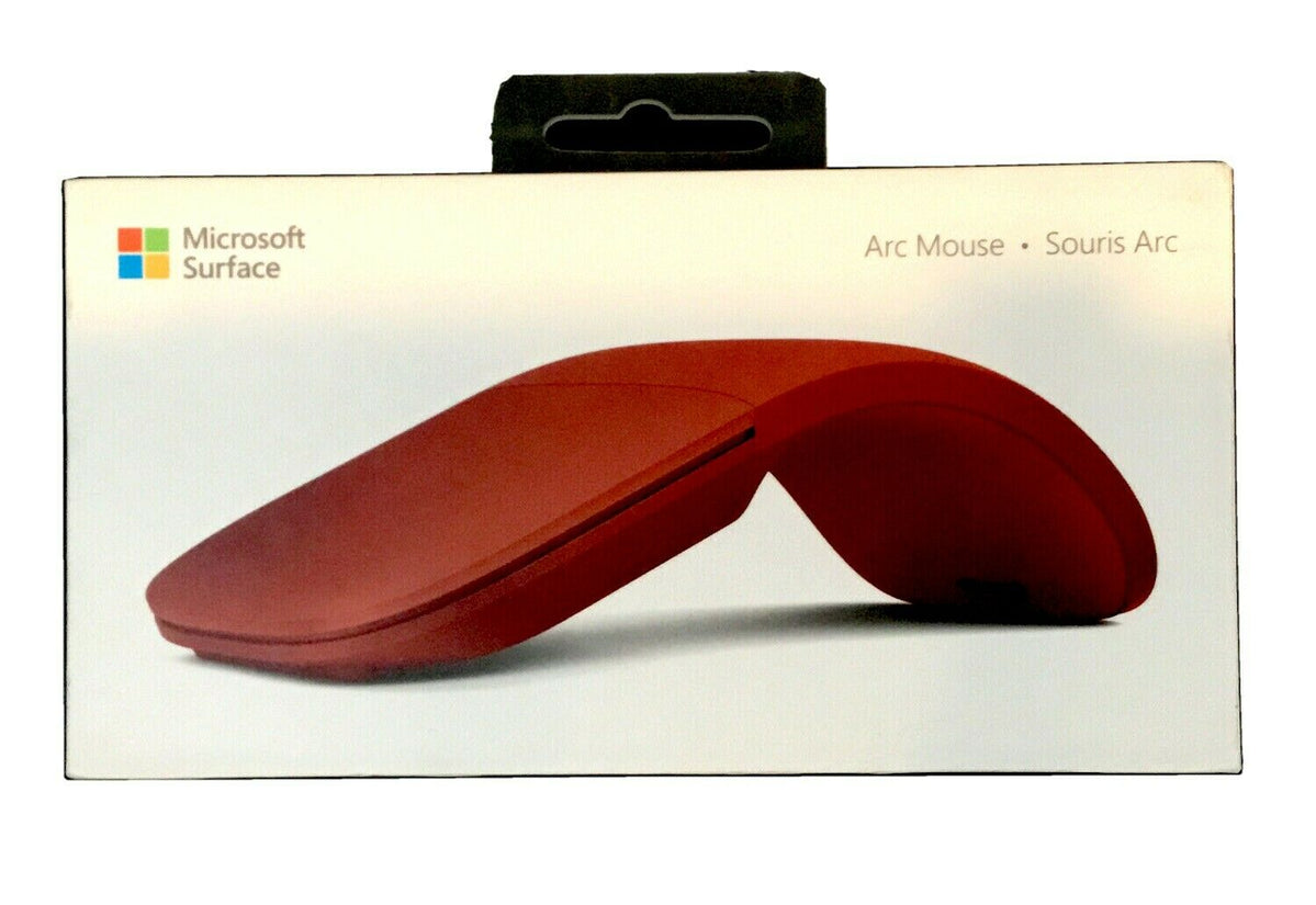 Factory Sealed Microsoft Surface Arc Red Bluetooth Mouse Curved CZV-00 ...